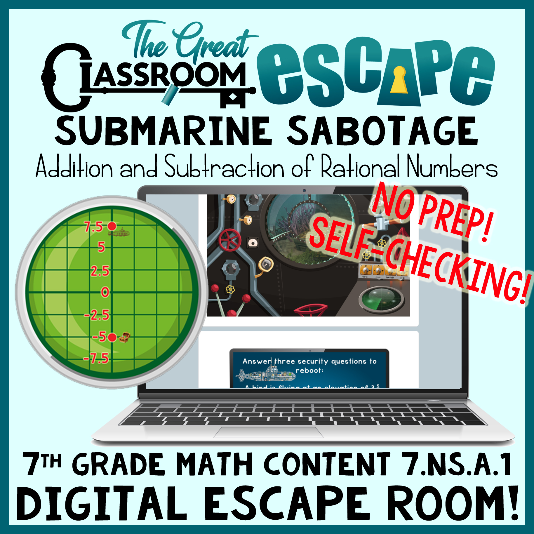 7th Grade Math Addition And Subtraction Of Rational Numbers Digital 