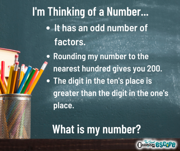 Guess My Number Challenge – The Great Classroom Escape