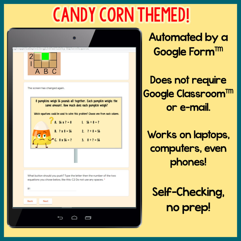 3rd Grade Halloween Math Activity Multiplication by 2, 5, and 1o ...