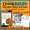 4th Grade Thanksgiving Math Activity Operation Unlock the Oven Digital ...