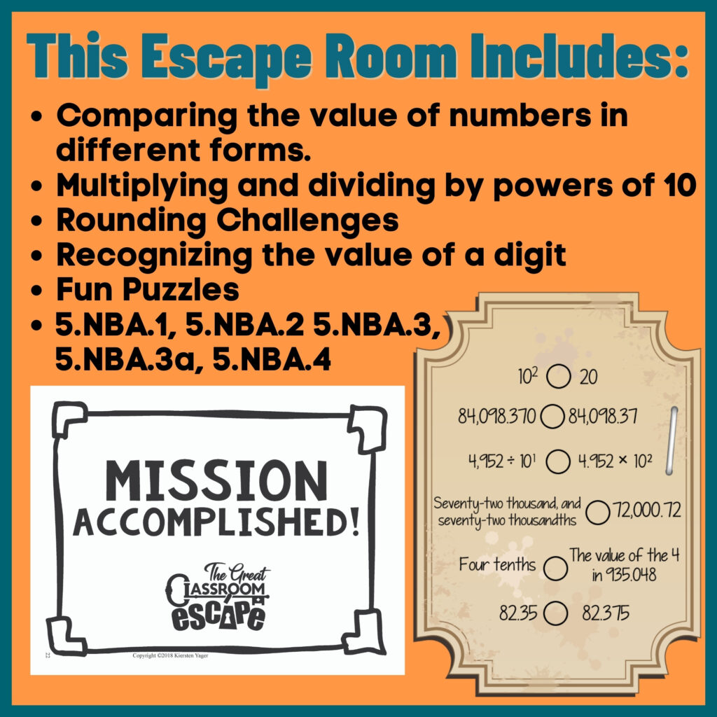 Halloween Math Activity for 5th Grade Digital Place Value and Rounding ...