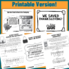 Fun Thanksgiving Math Activity for 6th Grade Digital or Print Escape ...
