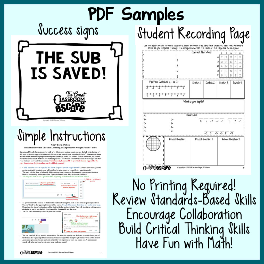 7th Grade Math Addition and Subtraction of Rational Numbers Digital ...