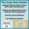 Adding and Subtracting Fractions with Unlike Denominators 5th Grade ...