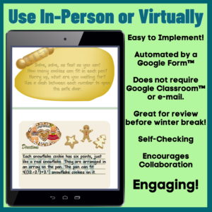 6th Grade Math Digital Escape Activity Revenge of the Gingerbread Man ...