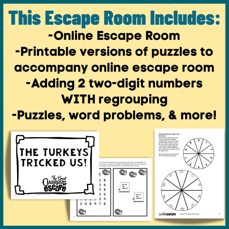 Two-Digit Addition with Regrouping 2nd Grade Math Thanksgiving Activity ...
