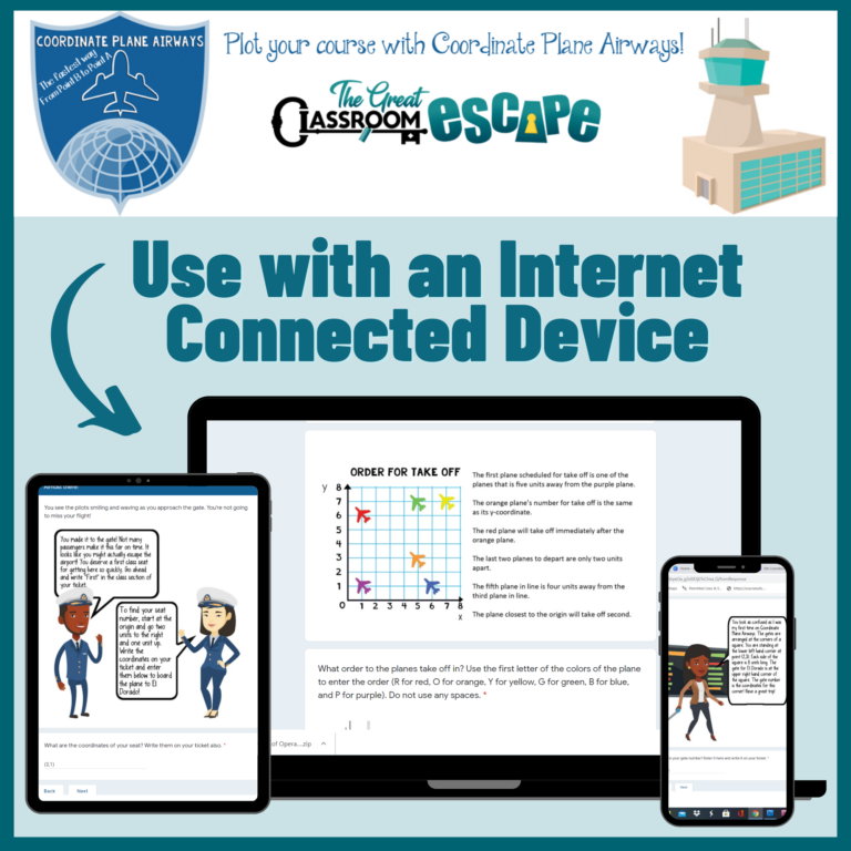 Plotting Points in the First Quadrant of the Coordinate Plane 5th Grade ...