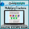 Multiplying Fractions and Mixed Numbers Digital Escape Room for 5th ...