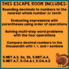 Thanksgiving Math Activity for 5th Grade Digital or Print Escape Room ...