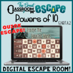 5th Grade Halloween Math Activity Powers of 10 Quick Digital Escape ...