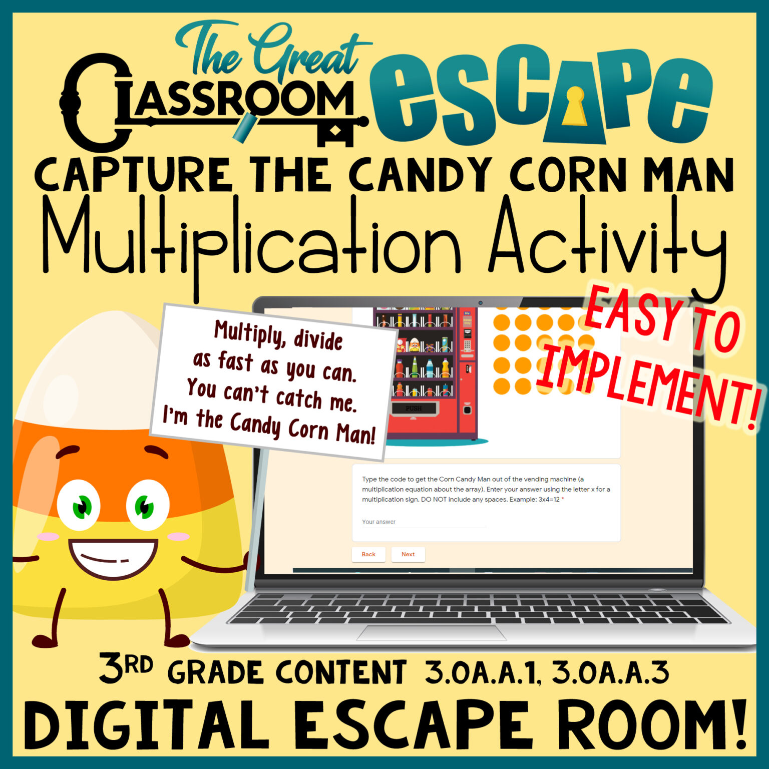 6th Grade Math Digital Escape Activity Revenge of the Gingerbread Man ...