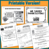 4th Grade Thanksgiving Math Activity Operation Unlock the Oven Digital ...