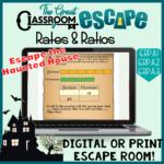 Rates and Ratios Digital Escape Room for Halloween or Any Time 6th ...
