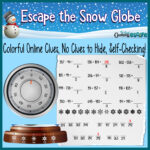 Third Grade Math Activity Winter & Snow Themed Digital Escape Room ...