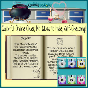 4th Grade Math Activity Digital Escape Room Brew the Love Potion ...