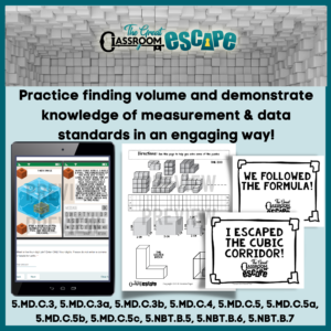 Volume of Rectangular Prisms Activity for 5th Grade Math Digital Escape ...