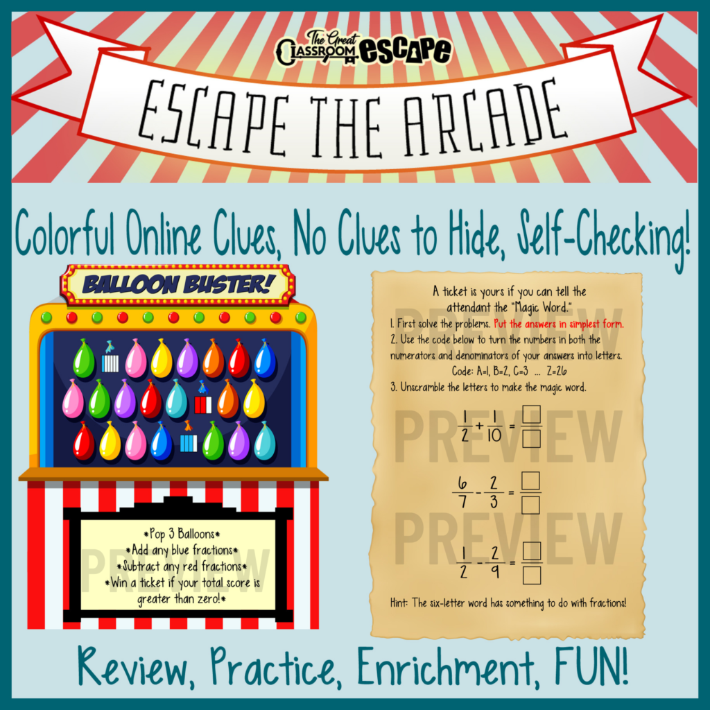 5th Grade Math Adding and Subtracting Fractions with Unlike ...