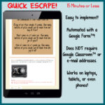 Dividing Whole Numbers by Unit Fractions 5th Grade Math Digital Escape ...