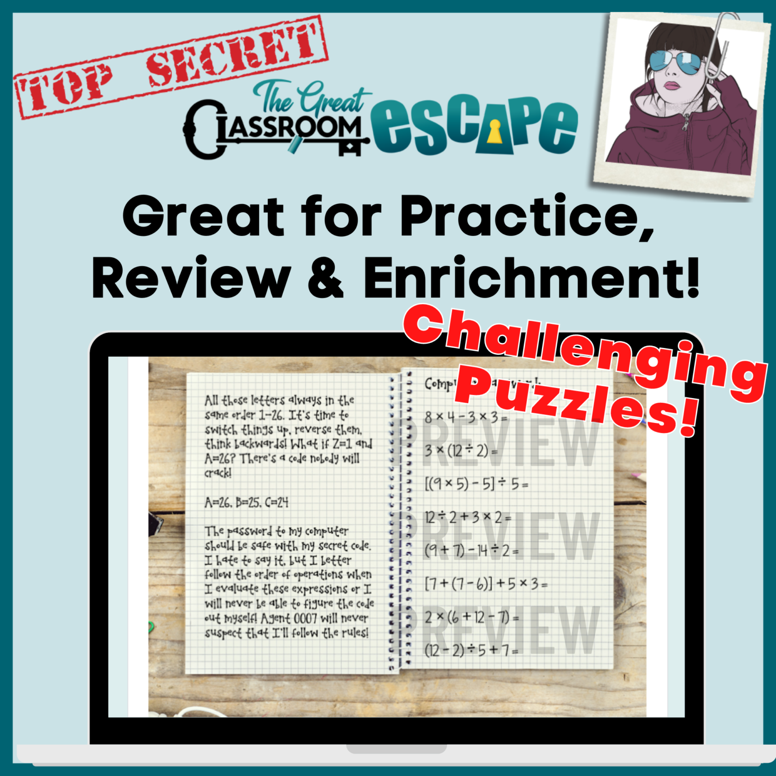 Order of Operations Activity for 5th Grade Digital Escape Room for ...