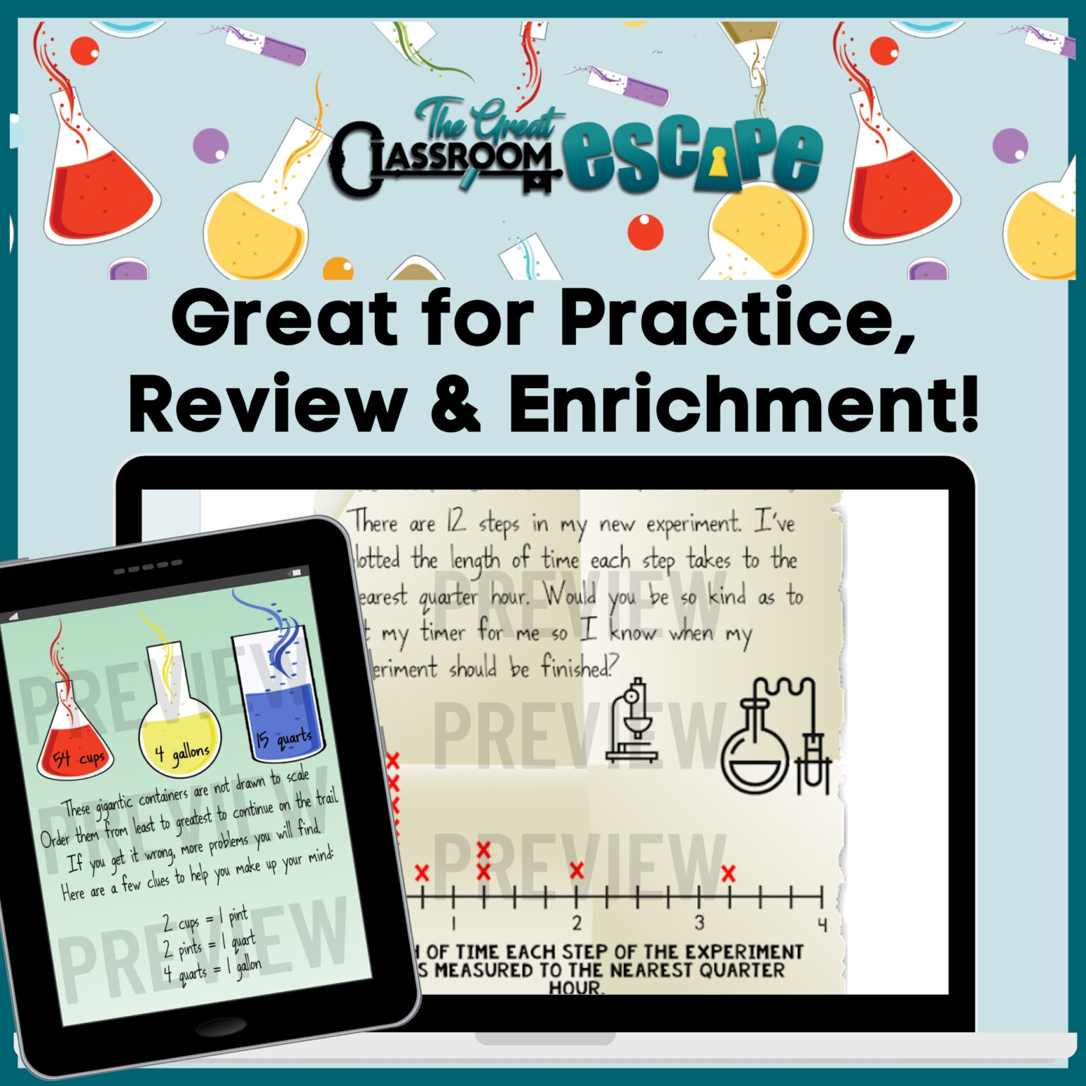 5th Grade Math Activity for Converting Measurement and Interpreting ...