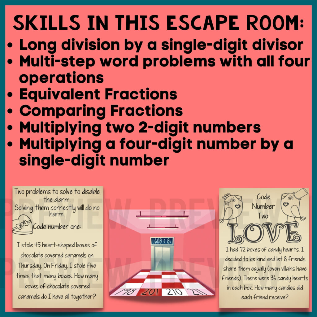 4th Grade Math Valentine’s Day Activity – Fun & Engaging Valentines ...