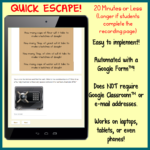 Multiplying Fractions by Whole Numbers Digital Escape Room 4th Grade ...