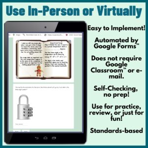 6th Grade Math Holiday & Seasonal Escape Room Bundle Standards Based ...