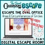 Circumference and Area of Circles Activity Digital Escape Room 7th ...