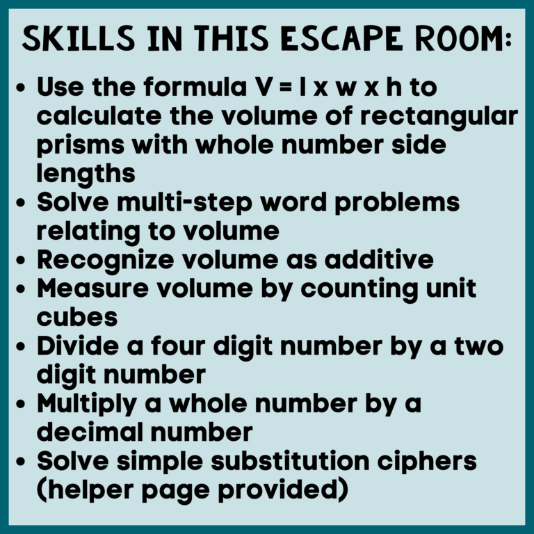 Volume of Rectangular Prisms Activity for 5th Grade Math Digital Escape ...
