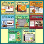 3rd Grade Math Holiday & Seasonal Digital Escape Room Bundle ...