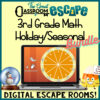 3rd Grade Math Holiday & Seasonal Digital Escape Room Bundle ...