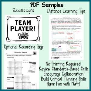 Four Quadrants of the Coordinate Plane Digital Escape Room 6th Grade ...