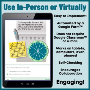 Solving One and Two Step Equations Digital Escape Room Bundle Middle ...