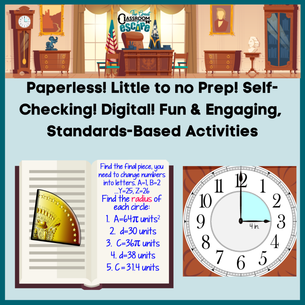 7th Grade Math Escape Room Bundle Including Six Digital Escape Room ...