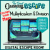3rd Grade Math Multiplication and Division within 100 Digital Escape ...