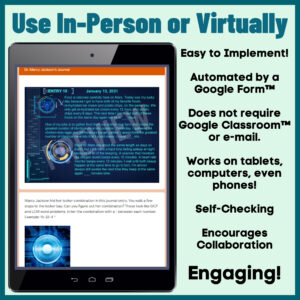 3rd Grade Math Multiplication and Division within 100 Digital Escape ...