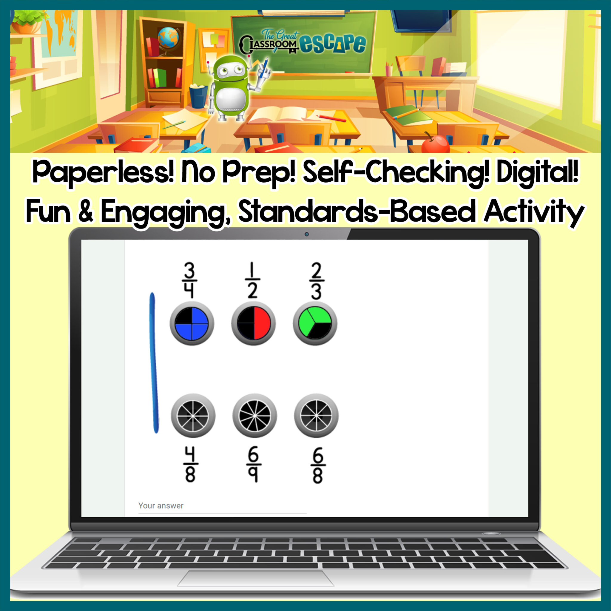 3rd Grade Math End of the School Year Review Activity Digital Escape ...