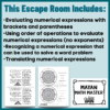 Evaluating and Interpreting Numerical Expressions 5th Grade Math ...