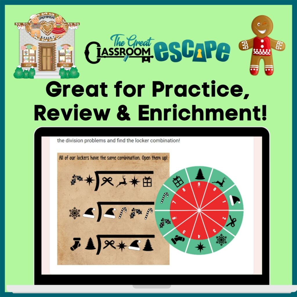 5th Grade Math Winter & Christmas Digital Escape Room Bundle – The ...