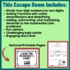 5th Grade Christmas Math Activity Digital Escape Room Adding Fractions ...